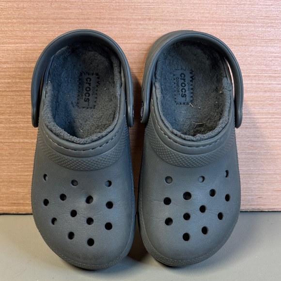 CROCS | Shoes | Crocs Kids Charcoal Slippers | Poshmark